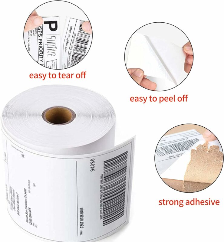 Direct Thermal Label Stickers, 100mm X 150mm, 6×4 Inch (400 labels per ...